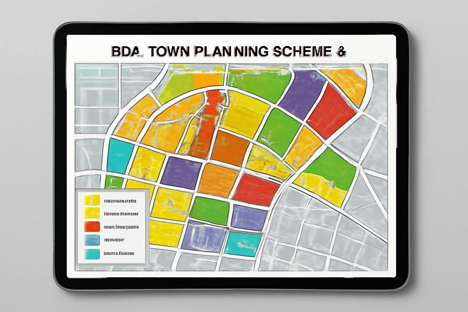 Explore the bda town planning scheme 8 map for smarter urban insights ...